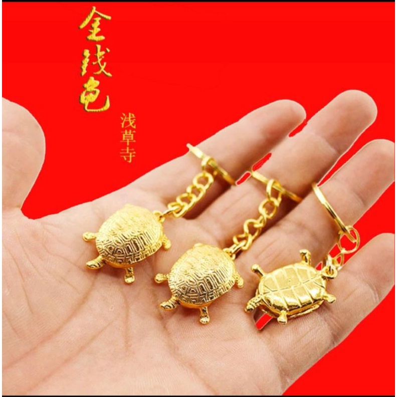 🐢Golden Turtle Lucky Mascot Keychain Pendant from 🇯🇵 Japan's Asakusa ...