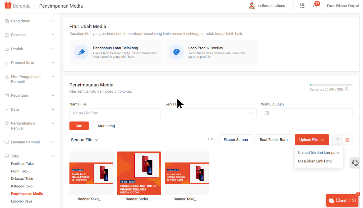 Mengunggah ke Galeri Media | ID Pusat Edukasi Penjual [Shopee]