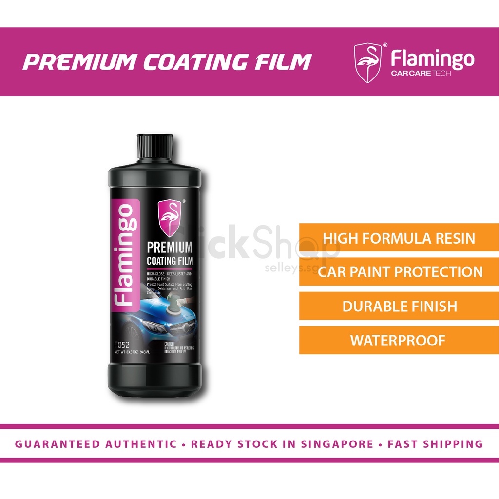 FLAMINGO PREMIUM COATING FILM GLAZE POLISH PROTECT CAR PAINT SCUFF ...