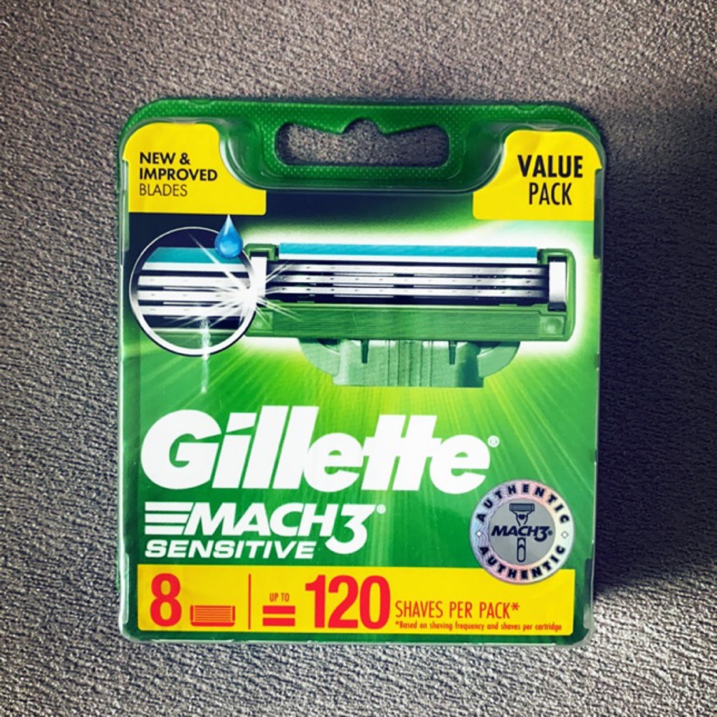 Gillette Mach 3 Sensitive(Pack of 8) | Shopee Singapore