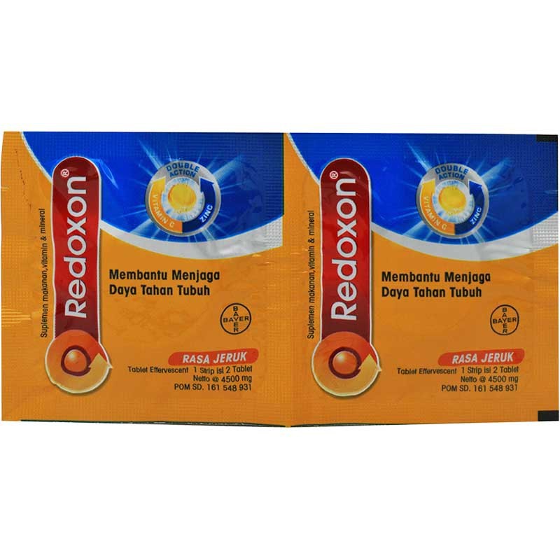 Redoxon Double Action Vitamin C & Zinc Effervescent Tablets (1x2's ...