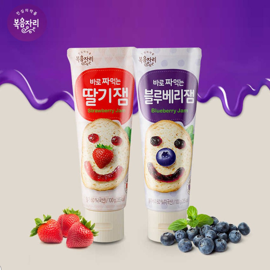Korean Squeeze Jam Strawberry 100g / Blueberry 100g by Bokumjari ...
