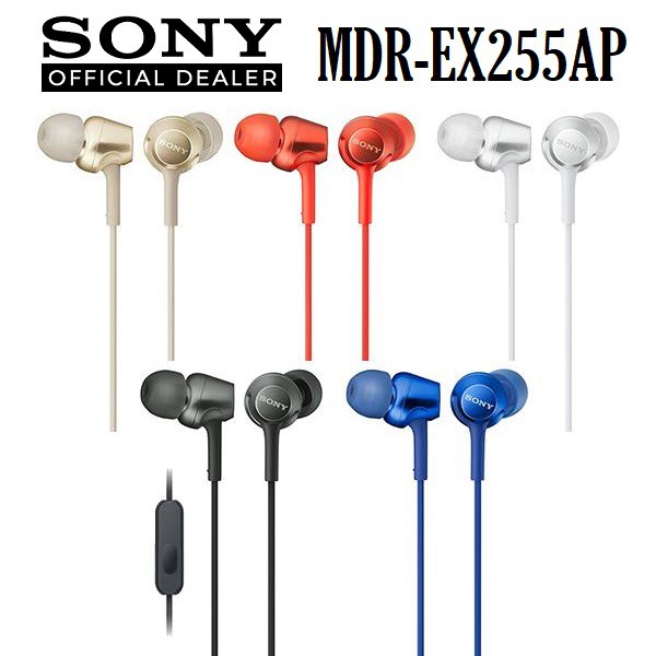Sony MDR-EX255AP In-Ear Earphone with Microphone | Shopee Singapore