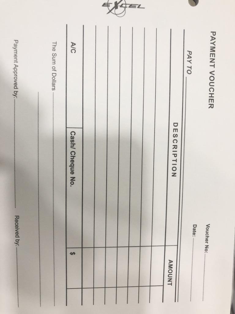 Payment Voucher Pad of 50 | Shopee Singapore