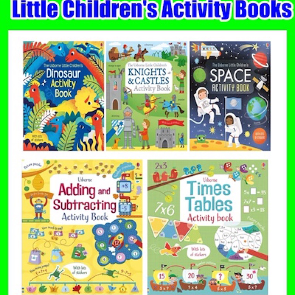 Usborne Activity books for kids age 4+ | Shopee Singapore