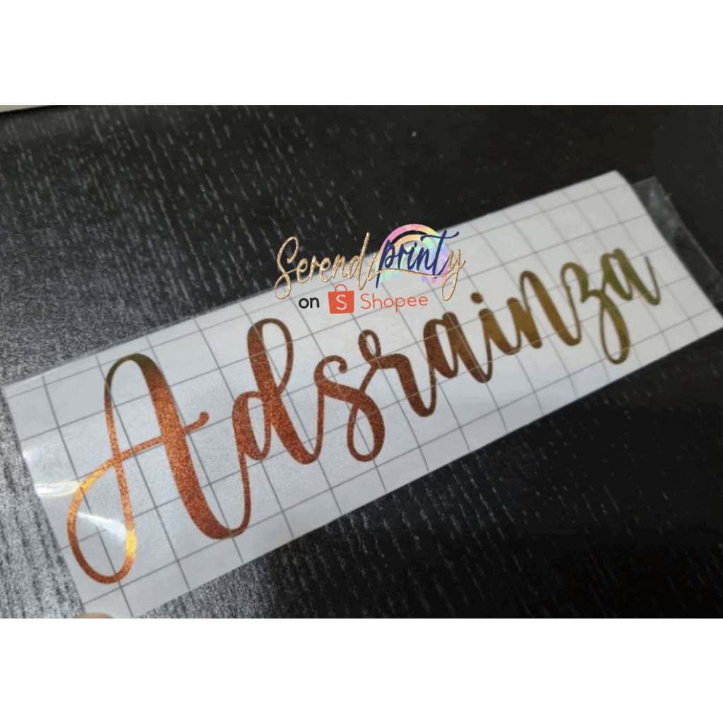 Customised name vinyl sticker decals | Shopee Singapore