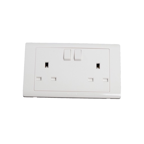MK Electric 13A 2 Gang double Switch Socket Power Outlet (Urbanware ...