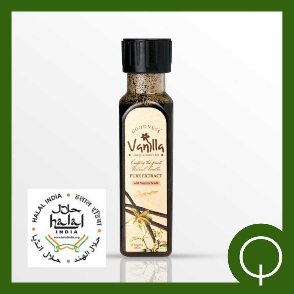 Pure Vanilla Extract for Baking, Organic, Halal, Alcohol-free, Natural ...