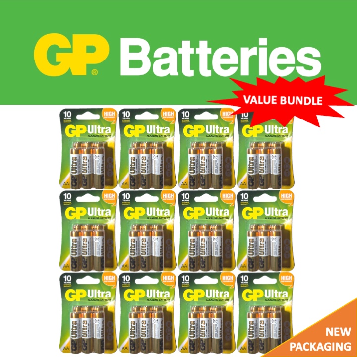 [Bundle of 12] GP Ultra Alkaline AA / AAA 6pcs Battery with Original ...
