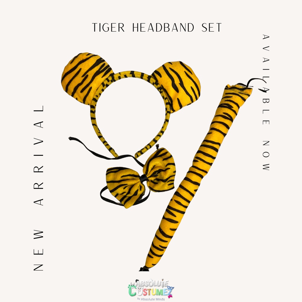 SG Local Seller Animal Theme Tiger Headband Set/ Kids Costumes | Shopee ...