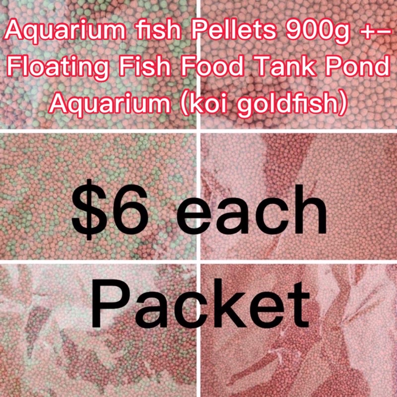 Aquarium fish Pellets 900g +- Floating Fish Food Tank Pond Aquarium ...