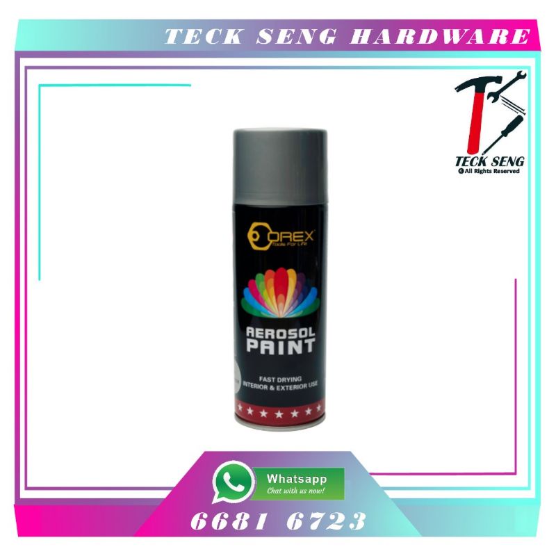 [SG Local Seller] Orex Aerosol Spray Paint 400ml - Aluminium [A25 ...