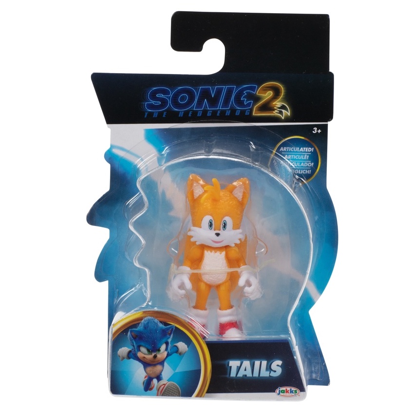 Sonic 2 the Hedgehog 2.5-inch Tails Bendable & Articulated Action ...