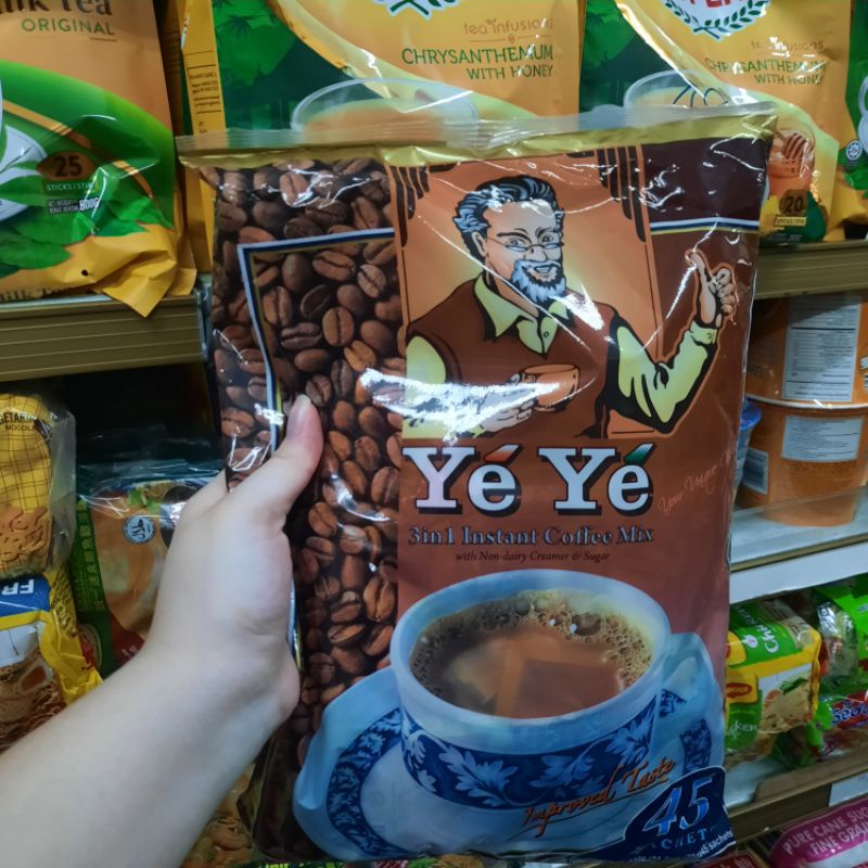 YeYe Instant Coffee Mix with Non Dairy Creamer & Sugar (45 Sachets ...