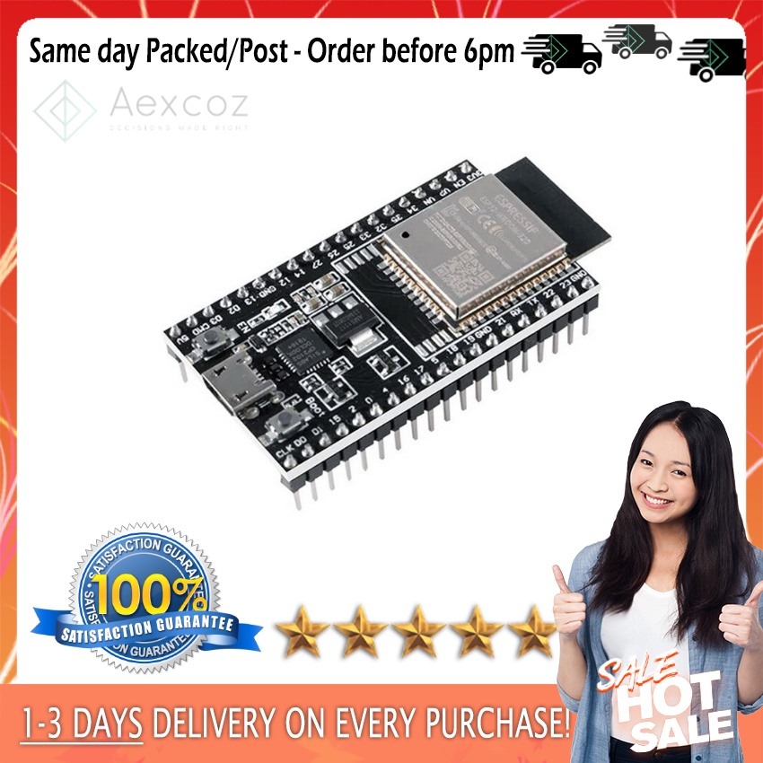🔥[ready Stock Local Seller]🔥 Authentic Esp32 Wroom 32d Or 32u