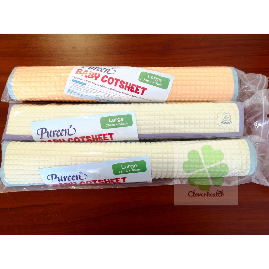 PUREEN Baby Cotsheet Baby Diaper Changer Mat Large 75cm x 55cm (Random ...