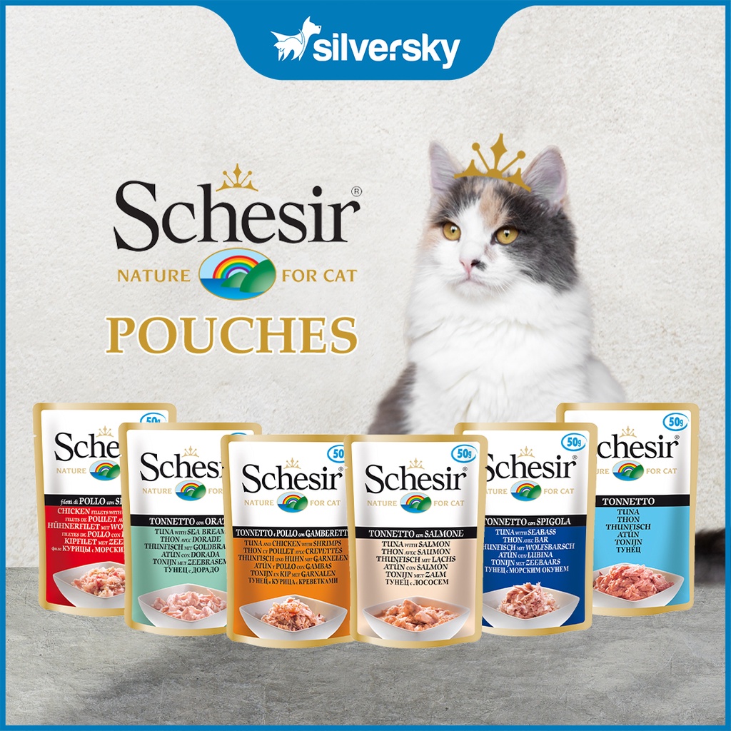 Schesir Cat Wet Food Pouch 50g | Shopee Singapore