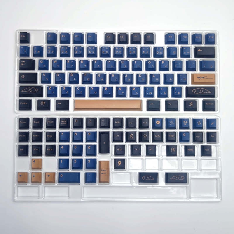 【10.10 sale-Special sales】GMK Blue Samurai/Blue Samurai keycap 129 Key ...