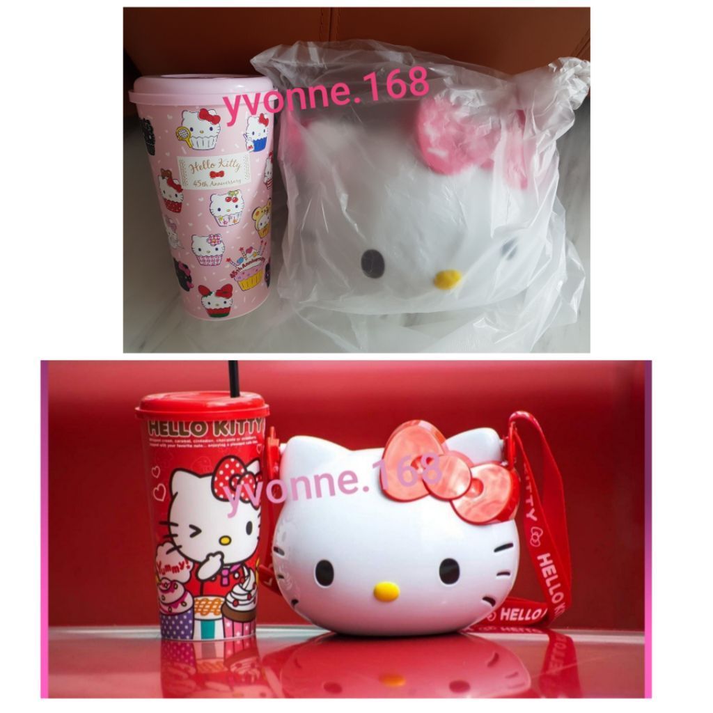 (INSTOCK) Sanrio Hello Kitty Popcorn Bucket & Collectible Cup | Shopee ...