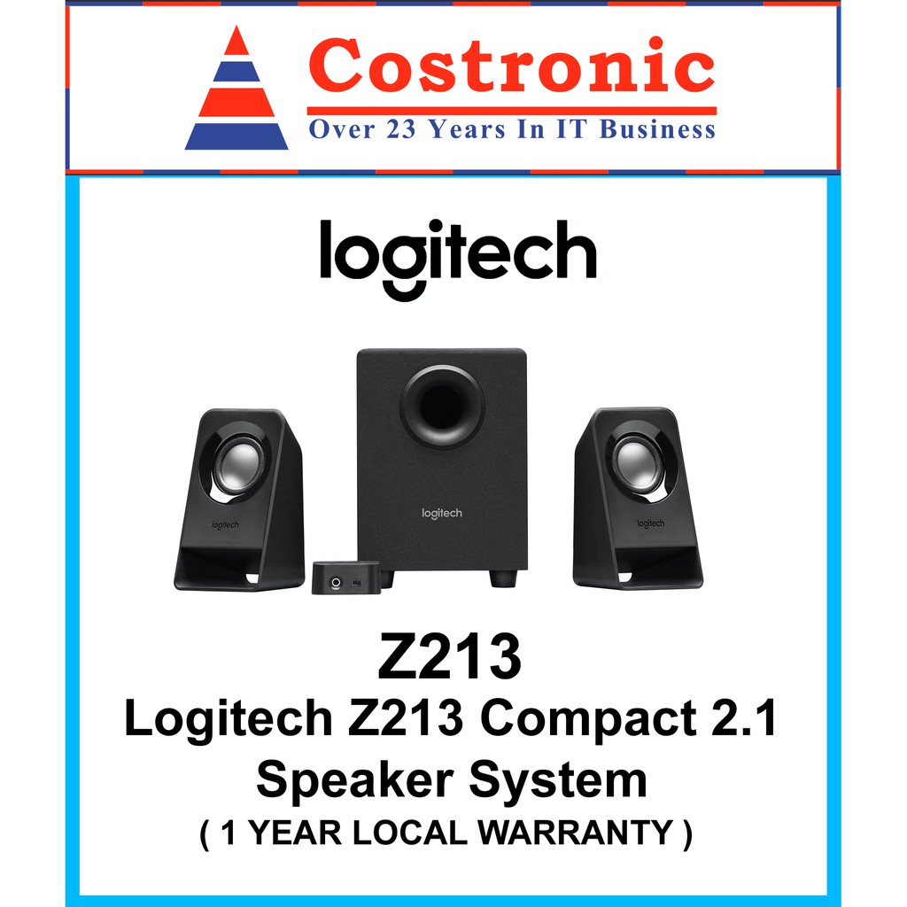 LOGITECH Z213 COMPACT 2.1 SPEAKER SYSTEM | Shopee Singapore