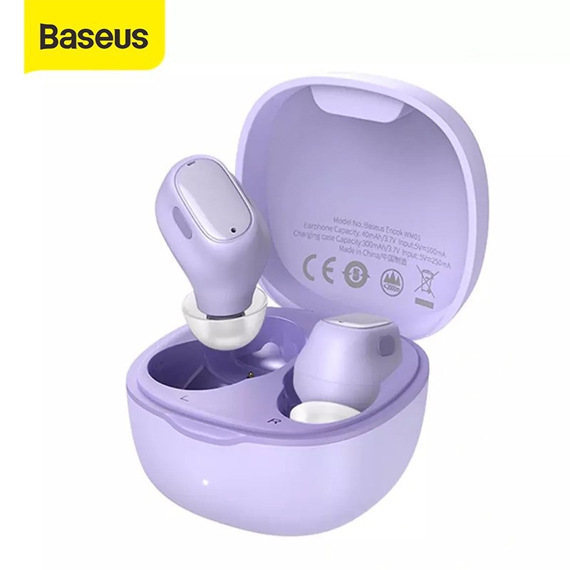 Baseus WM01 TWS Bluetooth Earphones Stereo Wireless 5.0 Bluetooth ...