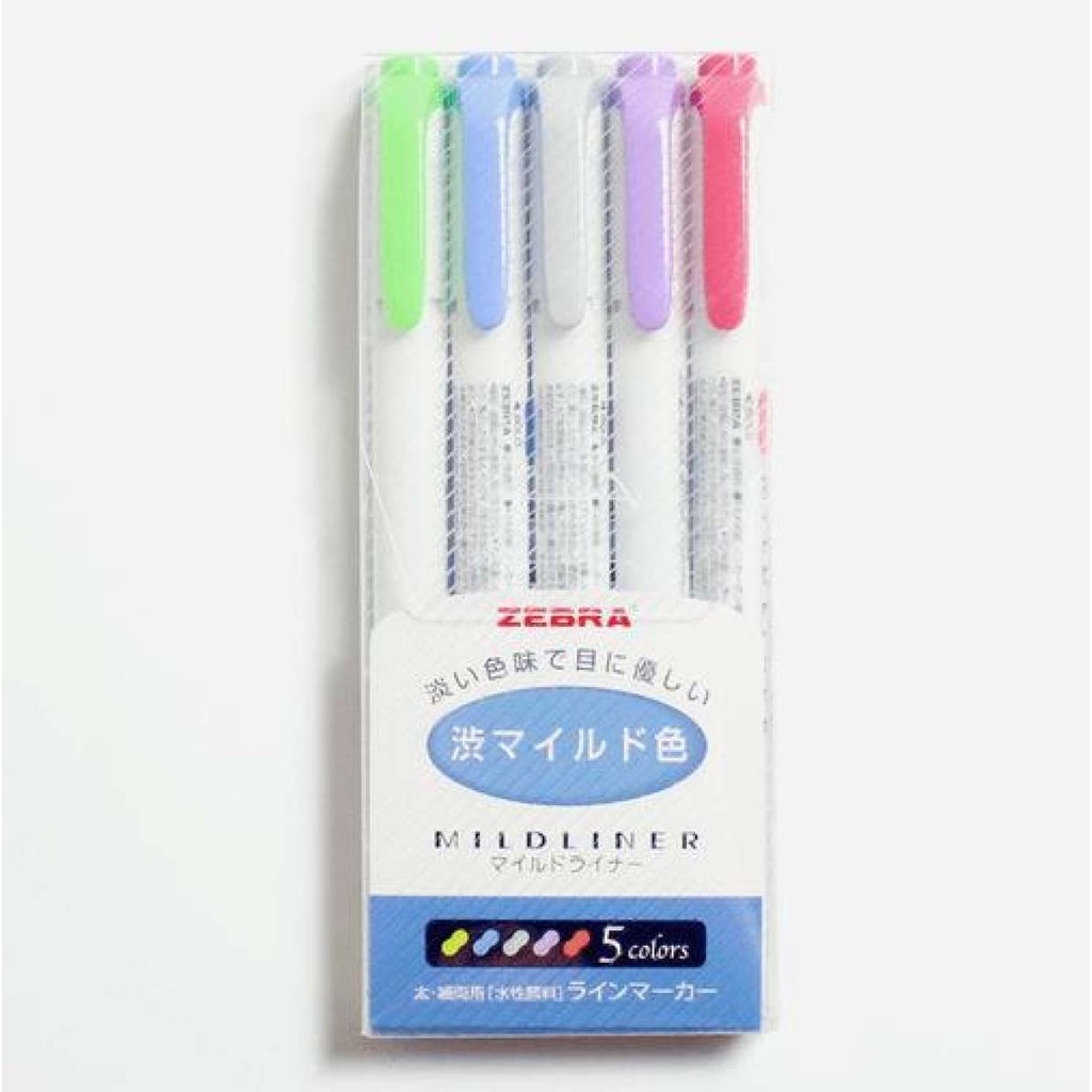 Zebra Fluo Mildliner Marker Highlighter Set | Shopee Singapore