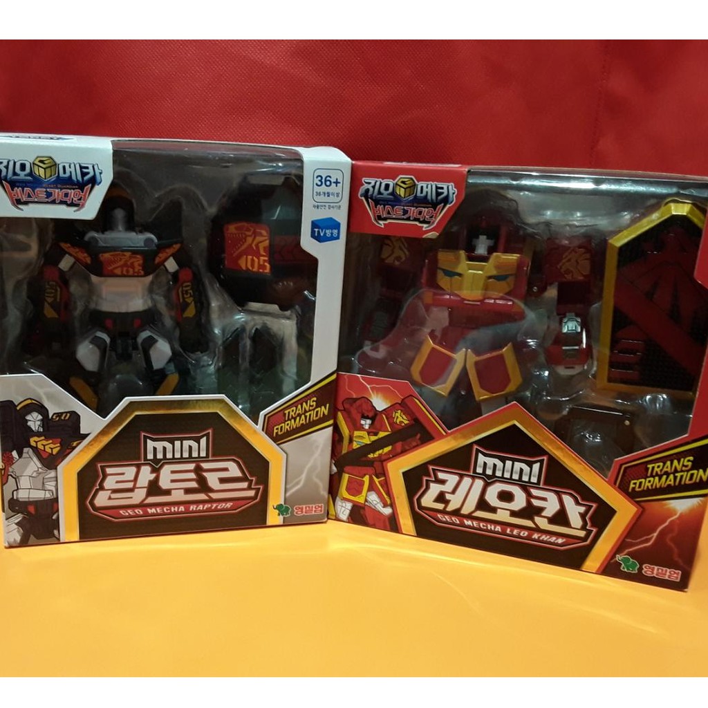 Mini Geo Mecha Raptor Leo Khan | Shopee Singapore