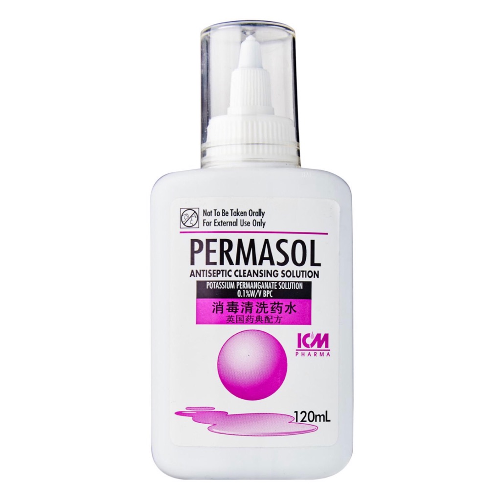 ICM Pharma Permasol Antiseptic Cleansing Solution (120ml) | Shopee ...