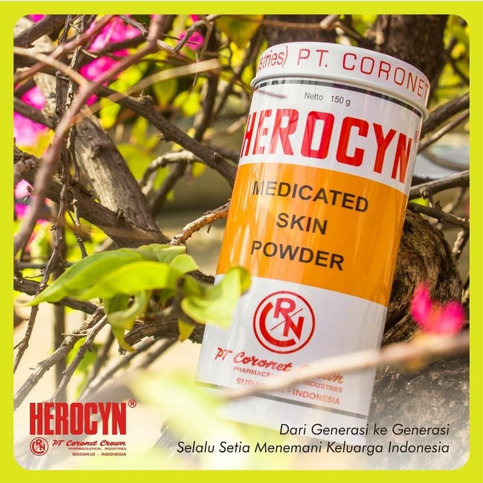 Herocyn 150 gr Itching Powder Medicated Skin Powder Herosin Talk Skin ...