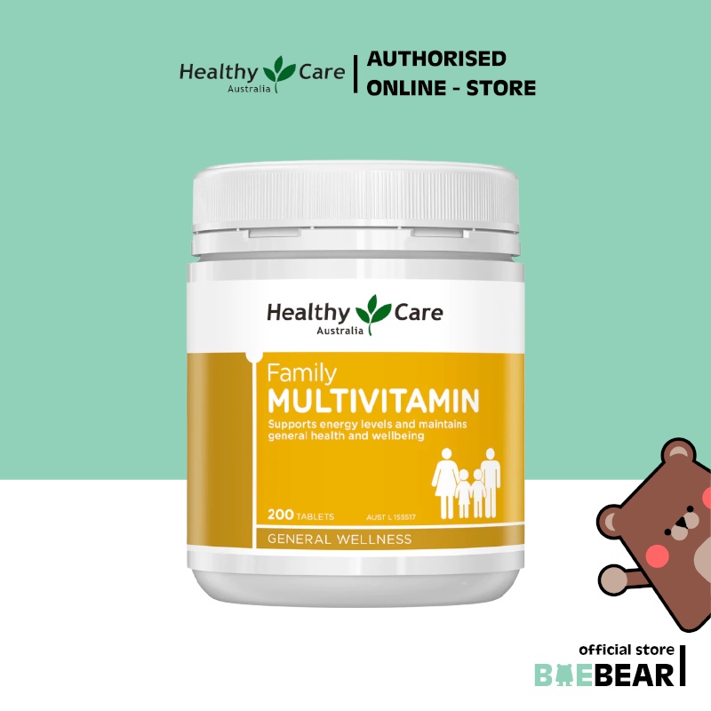 Healthy Care Multivitamin 200 Tablets - For the metabolism of ...