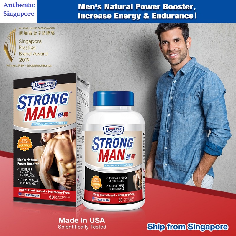 US Clinicals Strong Man Boosts men's health, energy & vitality, relieve ...