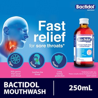 Bactidol Mouthwash, 250Ml | Shopee Singapore