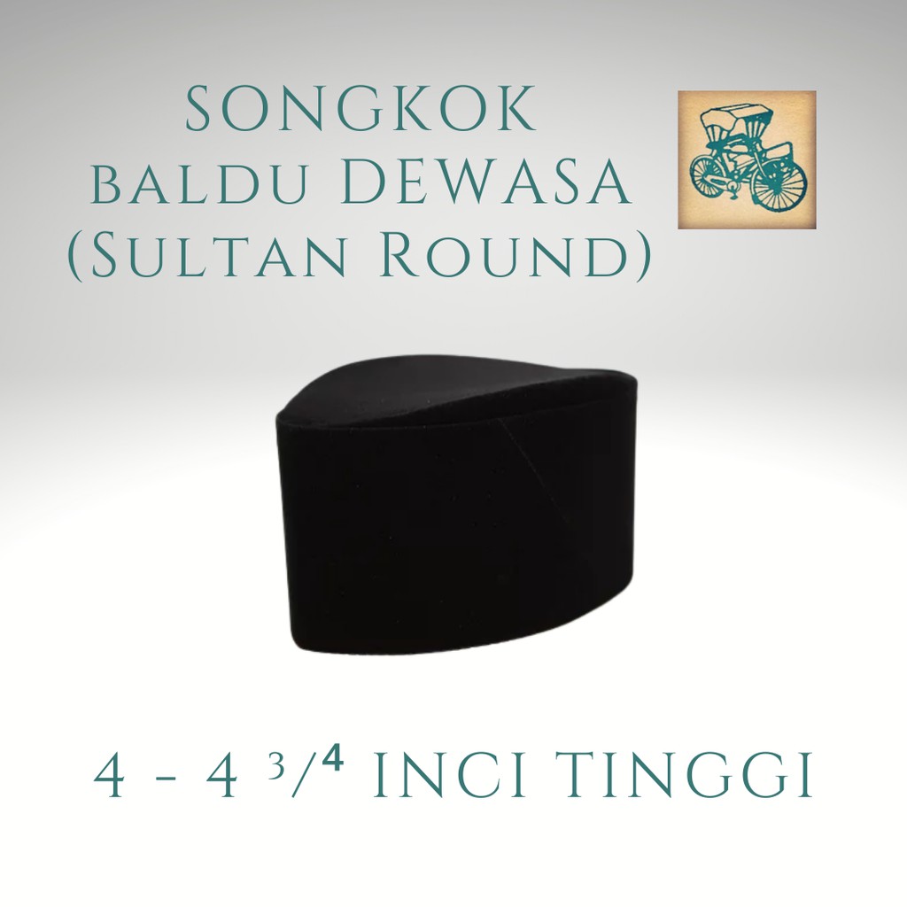 Premium Velvet Songkok (Non-Foldable) (Black) | Shopee Singapore