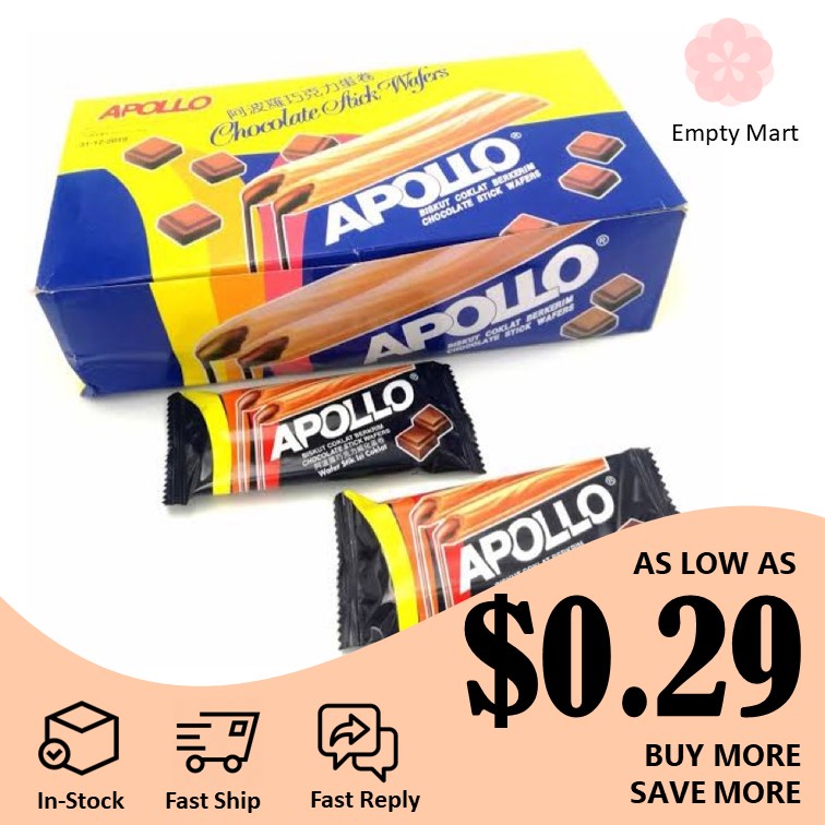 Apollo Chocolate Wafer Stick / Chocolate Biscuit / Traditional / Chocolate Wafer | Shopee Singapore