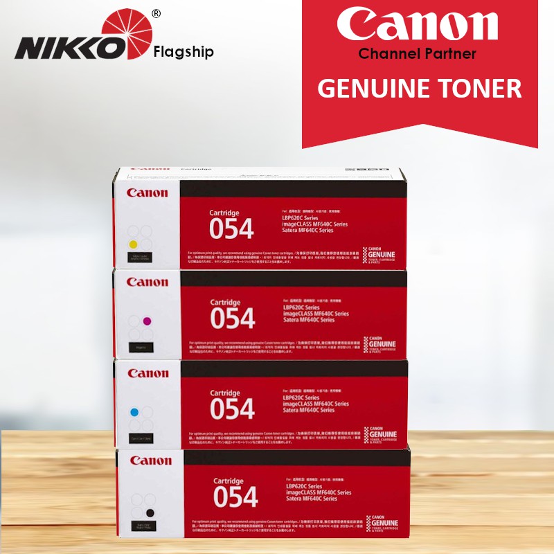 Canon 054 Bundle of 4 Black Magenta Yellow Cyan Toner Cartridge For ...