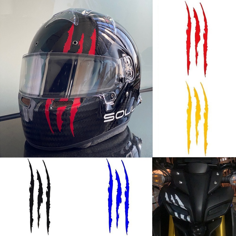 Ready Stock Claw Mark Sticker for Car Motor Helmet Headlight Car Claw ...