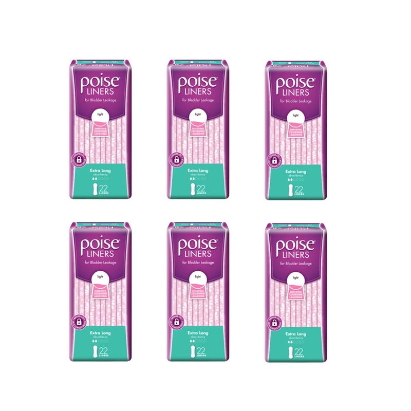 [Bundle Of 6] Poise Adult Care Liners Extra Long 22 Pcs | Shopee Singapore