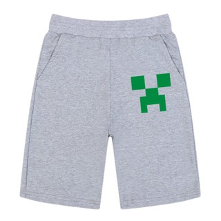 New Kids Sports Short Pants Boys Minecraft Creeper Face Print Cotton ...