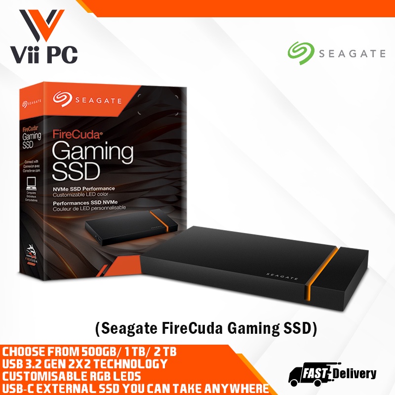 Seagate FireCuda Gaming External SSD (500GB/1TB/2TB) | Shopee Singapore
