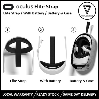 Oculus Quest 2 Elite Strap / Elite Strap with Battery / Elite Strap ...