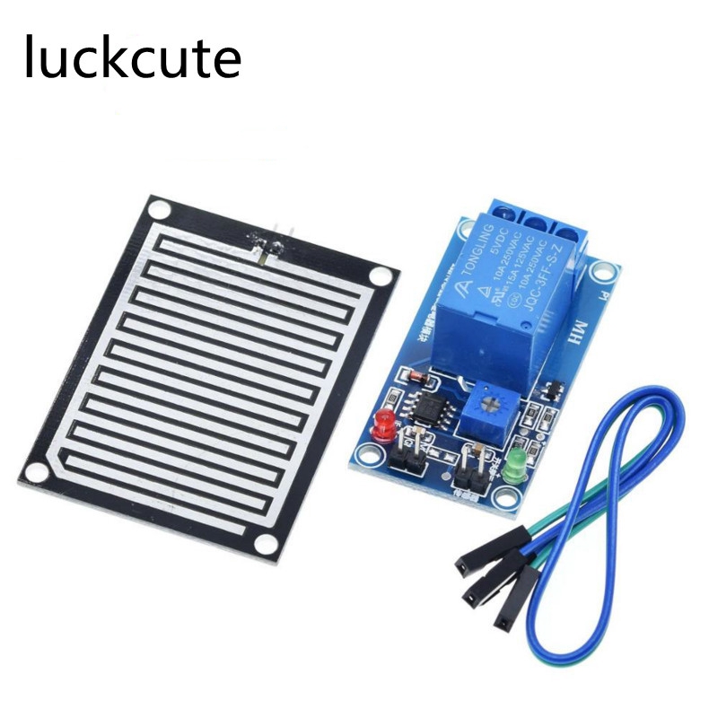 Rain Water Sensor Module Dc 5v 12v Relay Control Module Rain Sensor Water Raindrops Detection