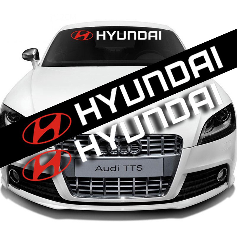 Modified Reflective Vinyl Car Front Rear Windshield Sticker for Hyundai ...