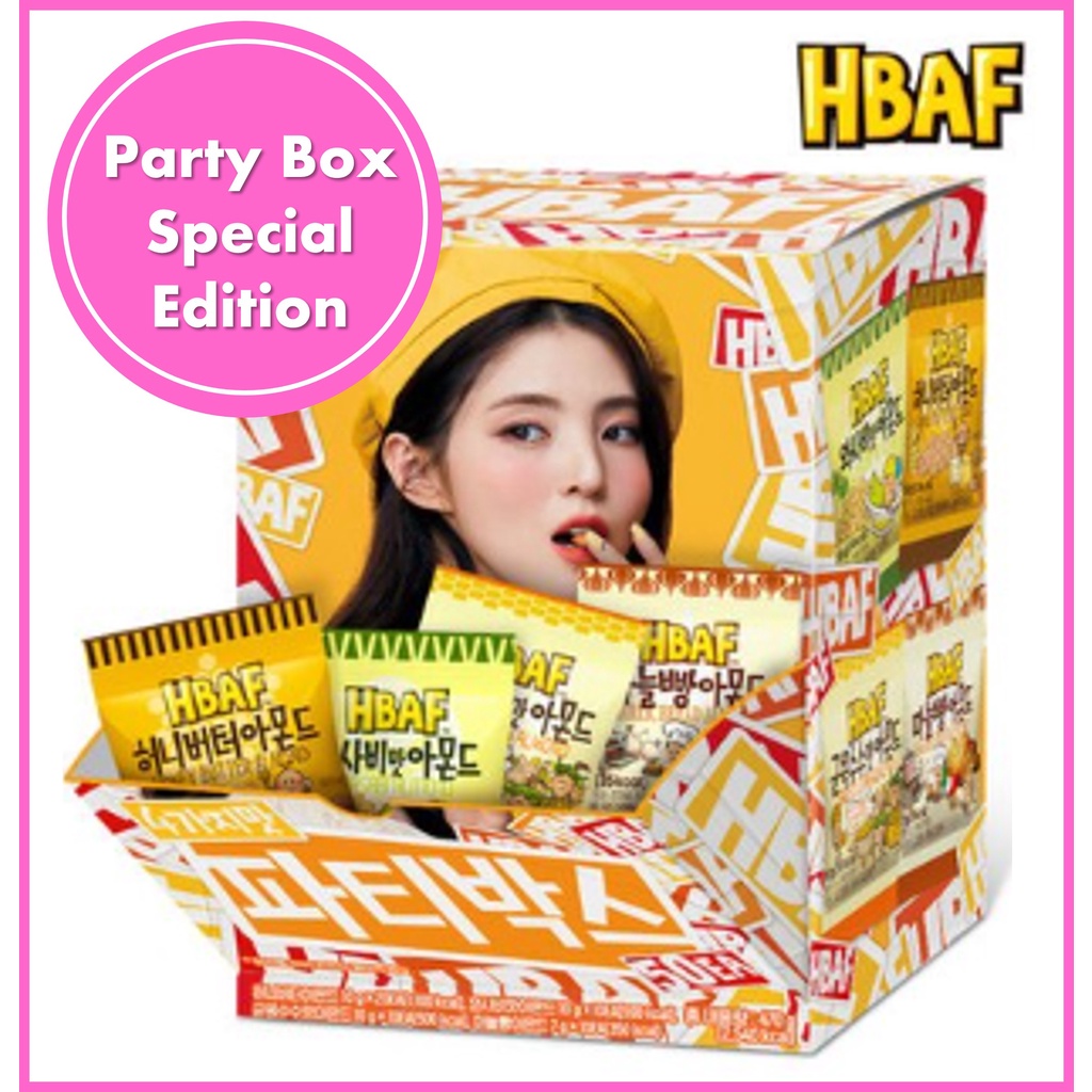 [HBAF] Korean Best snack Almond Party Box special eddition/4falvor/10g*50pack/Mini size nut ...