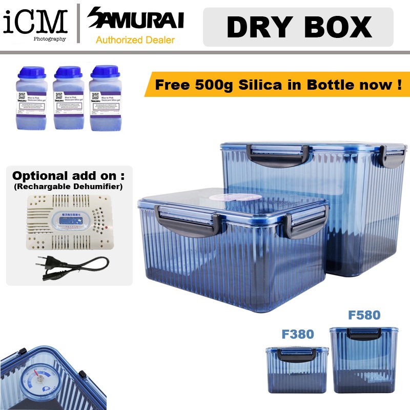 Samurai F380 F580 Dry Box with Silica Gel Pack | Shopee Singapore