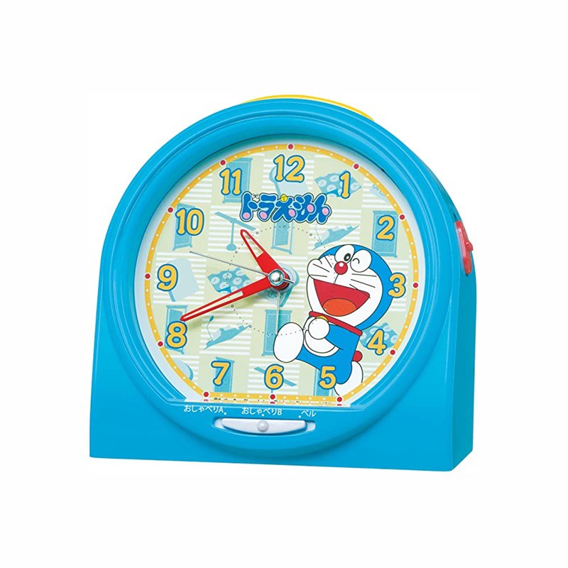SEIKO Doraemon Talking Alarm Clock Analog Blue CQ137L | Shopee Singapore