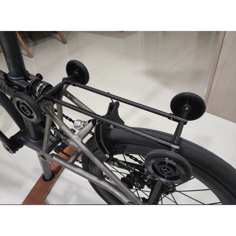 Light weight Carbon Mini Rack for Brompton Model E or no mudguard for A ...