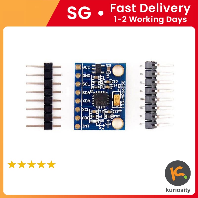 6DOF 6-Axis Accelerometer Gyroscope Sensor MPU-6050 | Shopee Singapore