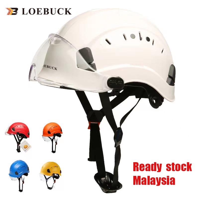 LOEBUCK ready stock Safety helmet topi keledar PPE Scaffolder Welder ...