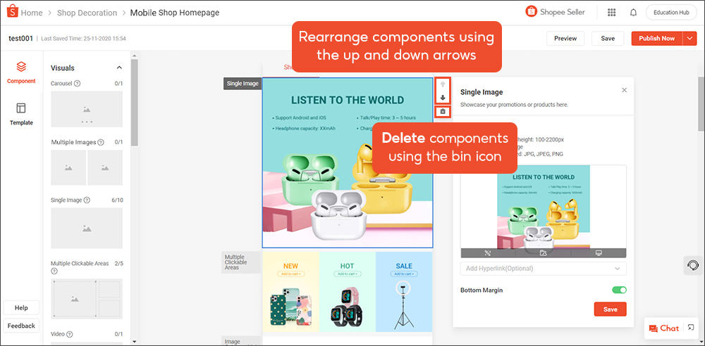Navigating the Premium Shop Decoration window | Shopee PH Seller ...