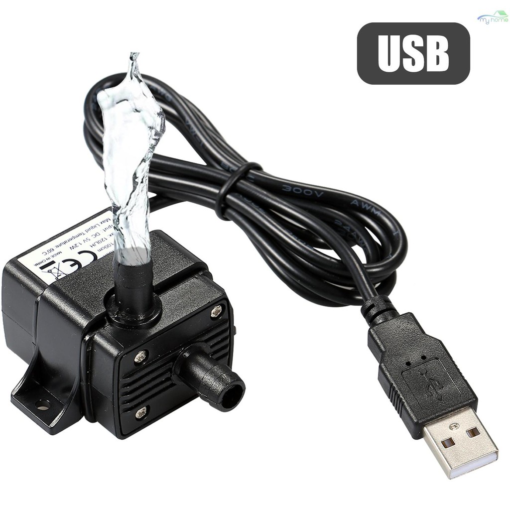 [myhome]USB Brushless Water Pump Ultra-quiet Mini DC5V Micro Water Oil ...